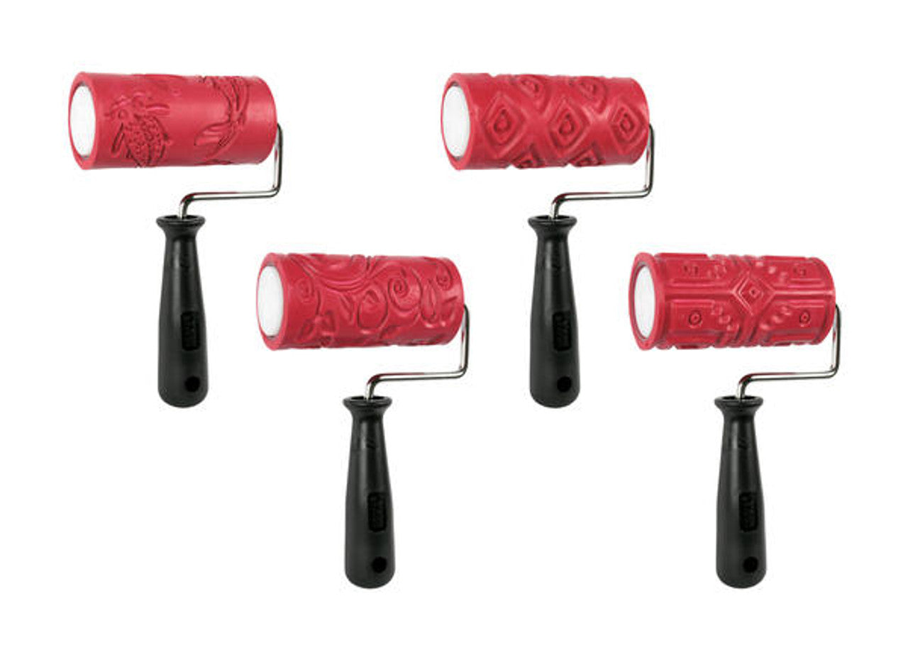 CRCP AMACO TEXTURED ROLLERS CLASS PACK 4" – Ceramic Supply Inc.